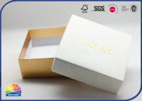 China Embossed Present Paper Cardboard Box 2 Piece Gold Stamping Logo for sale