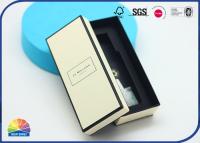 China Two Pieces Paper Gift Box Perfume Package Matte UV Black Print for sale