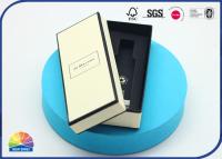 China Two Pieces Paper Gift Box Perfume Package Matte UV Black Print for sale
