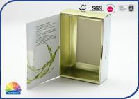 China UV Print Gold Paper Box Book Shaped Folding Packaging Box For Soap for sale