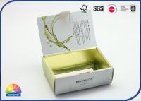 China UV Print Gold Paper Box Book Shaped Folding Packaging Box For Soap for sale