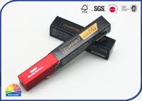 China Lipstick Package C1S Embossed Paper Folding Boxes Gold Stamping Logo for sale