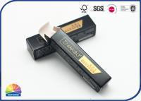 China Lipstick Package C1S Embossed Paper Folding Boxes Gold Stamping Logo for sale