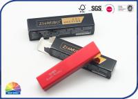 China Lipstick Package C1S Embossed Paper Folding Boxes Gold Stamping Logo for sale
