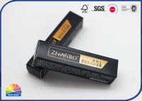 China Lipstick Package C1S Embossed Paper Folding Boxes Gold Stamping Logo for sale