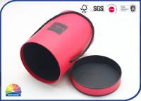 China Festival Preserved Flower Package Round Paper Packaging Tube Box With Handle for sale