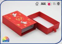 China Matchbox Style Paper Boxes Drawer Paper Box EVA Foam Tray Insert With Ribborn for sale