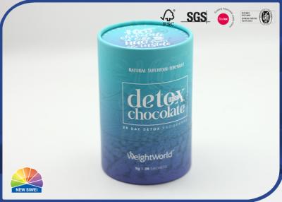 China CMYK Printed Paper Tube Protein Powder Package Round Container for sale