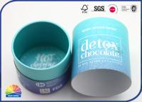 China CMYK Printed Paper Tube Protein Powder Package Round Container for sale