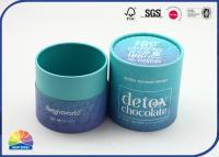 China CMYK Printed Paper Tube Protein Powder Package Round Container for sale