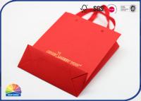 China New Year Festival Gift Package Red Paper Bag Customized Gold Stamping for sale