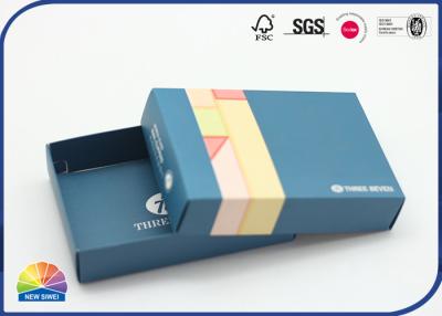 China Lid And Base 2 Piece Folding Paper Box Customized CMYK Printing for sale