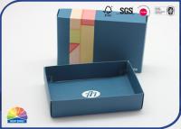 China Lid And Base 2 Piece Folding Paper Box Customized CMYK Printing for sale
