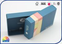 China Lid And Base 2 Piece Folding Paper Box Customized CMYK Printing for sale