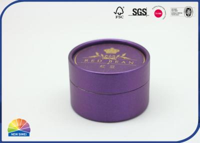 China Purple Printed Custom Craft Tube With Special Desigm Luxury Hot Stamping Packaging for sale