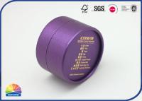 China Purple Printed Custom Craft Tube With Special Desigm Luxury Hot Stamping Packaging for sale
