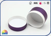 China Purple Printed Custom Craft Tube With Special Desigm Luxury Hot Stamping Packaging for sale