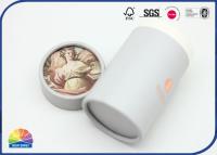 China Silver Round Paper Tube With Special Desigm Craft Tube Luxury Product Packaging for sale
