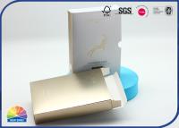 China Embossed Logo Folding Sliding Gold Paper Box Facial Mask Packaging for sale