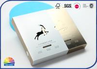 China Embossed Logo Folding Sliding Gold Paper Box Facial Mask Packaging for sale