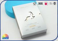 China Embossed Logo Folding Sliding Gold Paper Box Facial Mask Packaging for sale