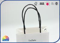 China Customized Logo Printed Paper Shopping Bags With Handle Food Grade for sale