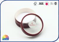 China Visible Plastic Lid Round Paper Gift Box Powder Puff Package for sale