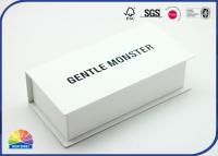 China Black Logo Printed Hinged Lid Magnetic Paper Box Glasses Package for sale