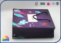 China 4C Printed Paper Packaging Special Bag Matte Lamination With Nylon Handle for sale