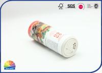 China Cardboard Composite Paper Tube For Spice Storage Seasoning Cans With Shaker for sale