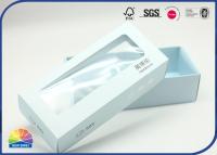 China Blue PET Die Cut Custom Paper Folding Gift Box Matte Lamination For Children Briefs for sale
