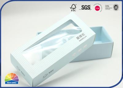 China Blue PET Die Cut Custom Paper Folding Gift Box Matte Lamination For Children Briefs for sale