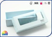 China Die Cut Window C1S Folding Paper Box Base And Lid For Socks Package for sale