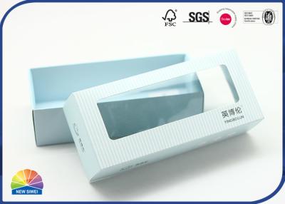 China Die Cut Window C1S Folding Paper Box Base And Lid For Socks Package for sale