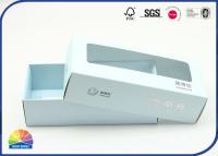 China Die Cut Window C1S Folding Paper Box Base And Lid For Socks Package for sale