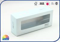 China Die Cut Window C1S Folding Paper Box Base And Lid For Socks Package for sale
