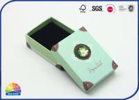 China Brooch Gift Paper Packaging Box Custom Logo Print With Sponge Insert for sale