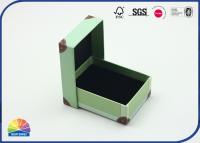 China Brooch Gift Paper Packaging Box Custom Logo Print With Sponge Insert for sale