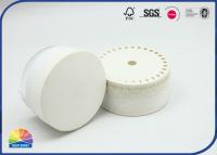 China Push Up Paper Packaging Tube Cosmetic Powder Packing With Silk Flower Glitter for sale