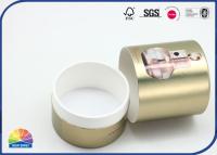 China Matte Lamination Paper Packaging Tube Gold Hotstamping For Luxury Product for sale