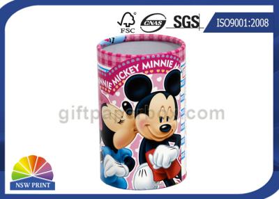 China CMYK Printing Rolled Edge Hemming Paper Cylinder Containers For Pen Brush for sale