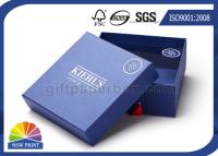 China Custom Logo Cardboard Paper Rigid Gift Box Ribbon Bowknot Decorated SGS Approval for sale
