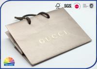 China Personalised Hot Stamping Logo Large Paper Shopping Bags With Handles for sale