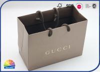 China Personalised Hot Stamping Logo Large Paper Shopping Bags With Handles for sale