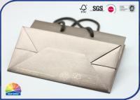 China Personalised Hot Stamping Logo Large Paper Shopping Bags With Handles for sale