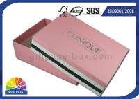 China Foil Logo Printed Pink Gift Box Hard Paper Box For Packing Cosmetics for sale