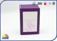 China Purple CMYK Paper Packaging Gift Box Matte Lamination Hot Stamping Custom for sale