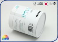 China Glossy Varnishing Paper Packaging Tube Customized Food Grade White Cardboard Core for sale