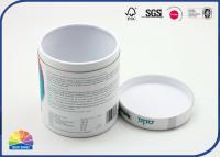 China Glossy Varnishing Paper Packaging Tube Customized Food Grade White Cardboard Core for sale