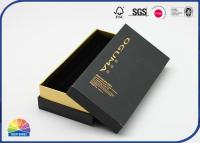 China Black Gift Paper Rigid Shoulder Box Phone Package Velvet EVA Insert for sale